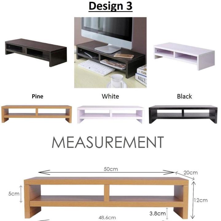 Solid Wood Computer Standing Table / Computer Monitor Table / Computer ...
