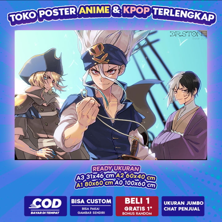 Poster Dr Stone Anime Bisa Custom Gambar Lain Foster Game Anime Hiasan ...