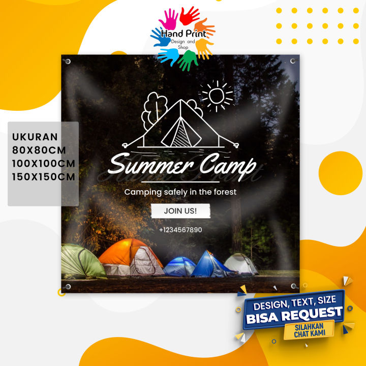 Cetak Spanduk Banner Camping Pramuka Summer Camp Kembali Ke Alam B MMT ...