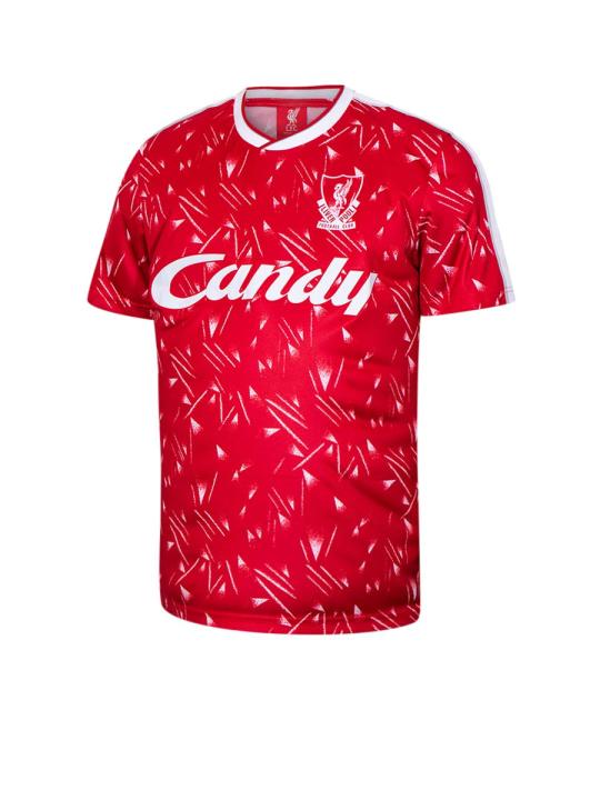 LIVERPOOL FOOTBALL CLUB เสื้อแข่งย้อนยุคผู้ชาย Candy ทีมลิเวอร์พูล ชุด ...