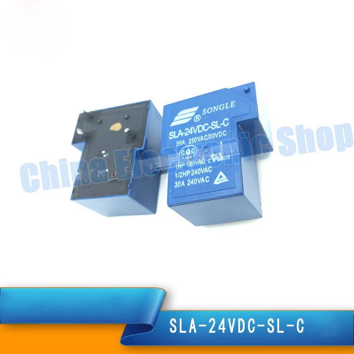 SLA-24VDC-SL-C Relay 24V 30A 5 Feet T-type Relay Welding Machine ...