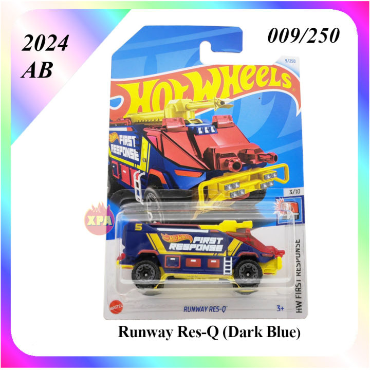 ORI Hot Wheels Runway Res-Q ( Blue ) 2024 HW First Response Series Kids ...