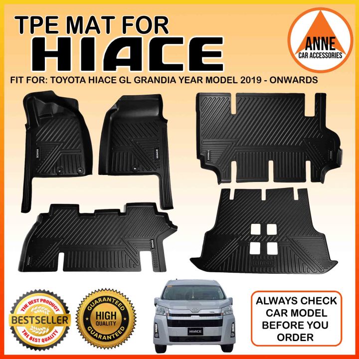 TPE Black Car Deep Dish for Toyota Hiace Commuter 2019 2020 2021 2022 ...