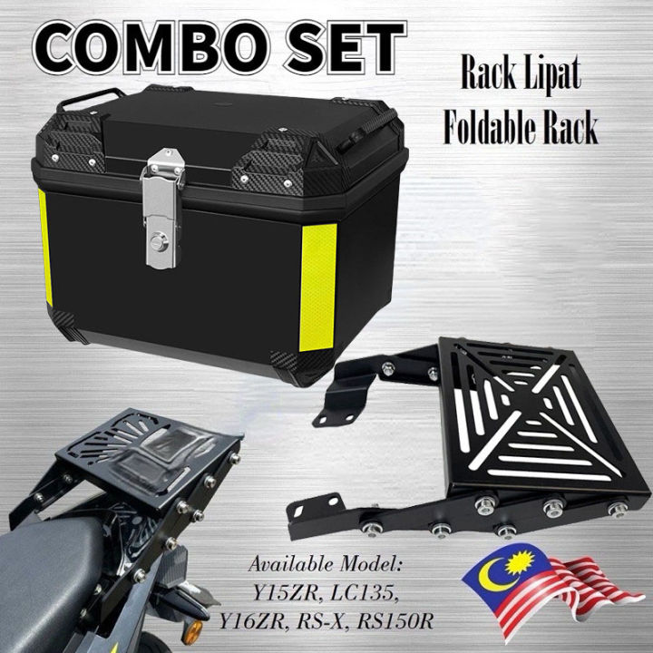 COMBO SET! Monorack + Top Box Foldable Adjustable Heavy Duty Top Rack ...