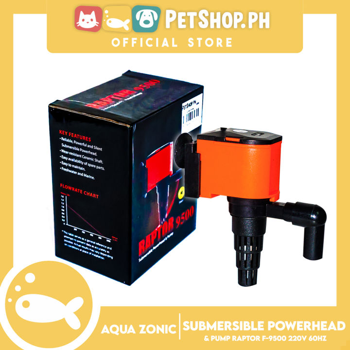Raptor F-9500 Submersible Filter 10W, Max Flow 950, Max Height 1.20 ...
