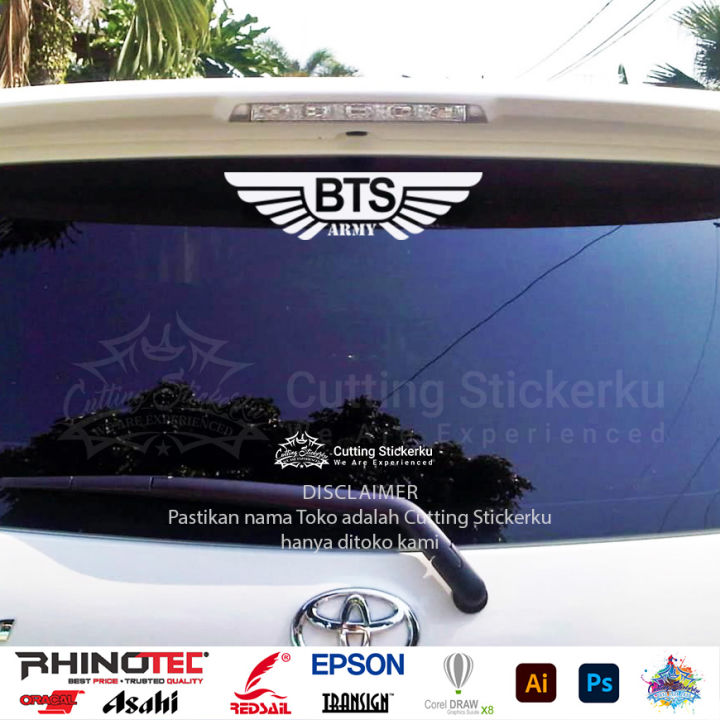 Cutting Stiker Emblem BTS Army Variasi Sticker Mobil Motor Helm Lucu ...