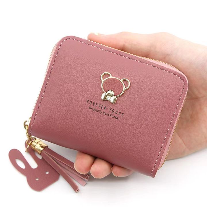 UISNMALL #6082 Cute Bear Forever Young Box Korean Zippy Wallet | Lazada PH