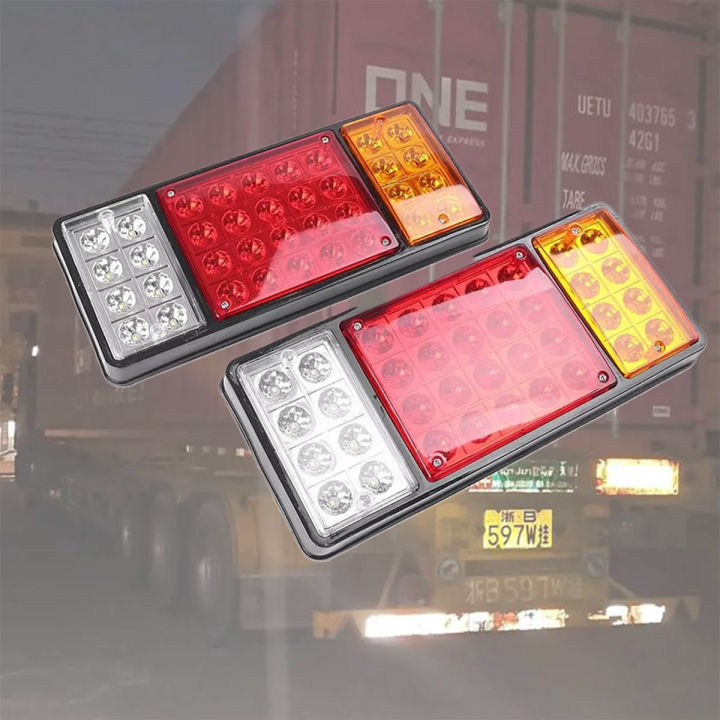 12/24V Sein Lampu Stop Belakang Lampu Rem Truk Van Karavan lampu bak truk-2PCS | Lazada Indonesia