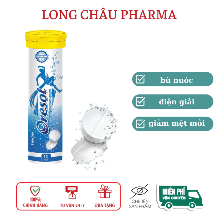 Viên sủi Bù nước và điện giải bổ sung năng lượng Oresol dùng để thay ...
