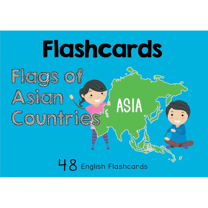 Flashcards - Flags of Asian Countries | Lazada Singapore