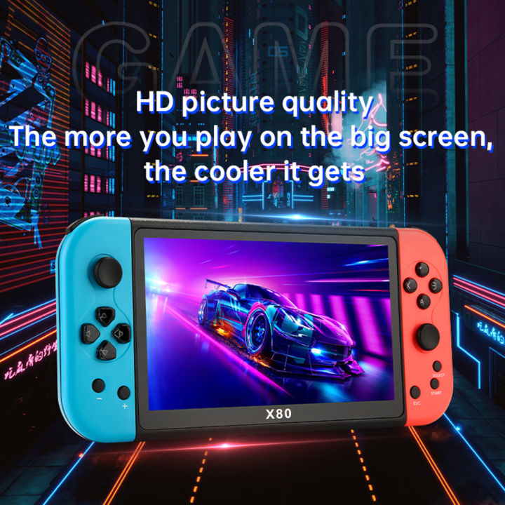 [KLUZM] X80 X12 Plus X7 Handheld Game Console Built-in 20000+ Retro ...