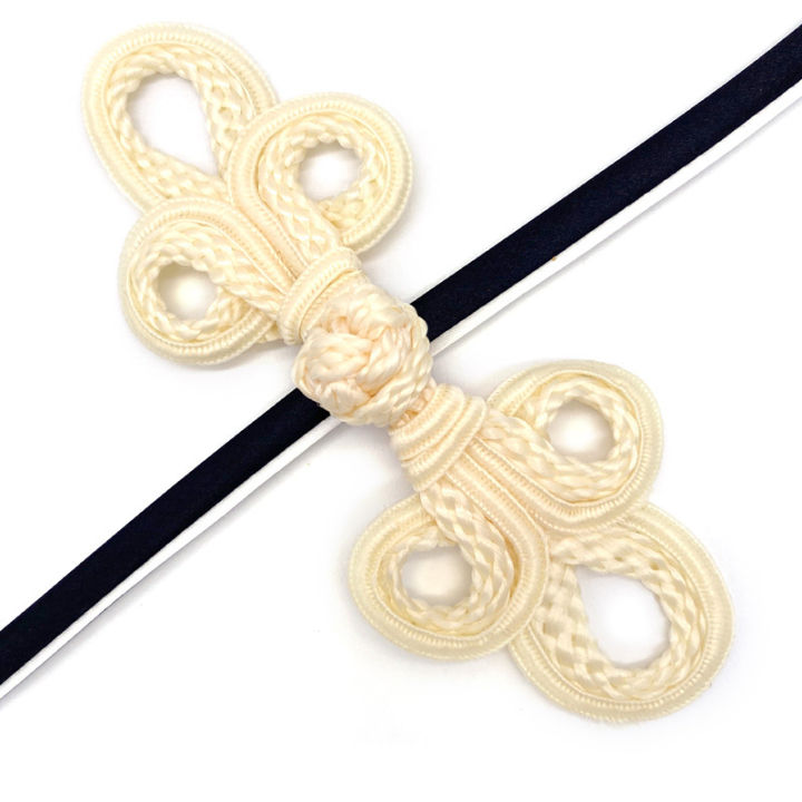 Medh หัวเข็มขัด Cheongsam ติดเสื้อผ้าสไตล์จีนกบงานเย็บปักถักร้อยวินเทจ1ชิ้นที่มัดเชือกทอมือ ...