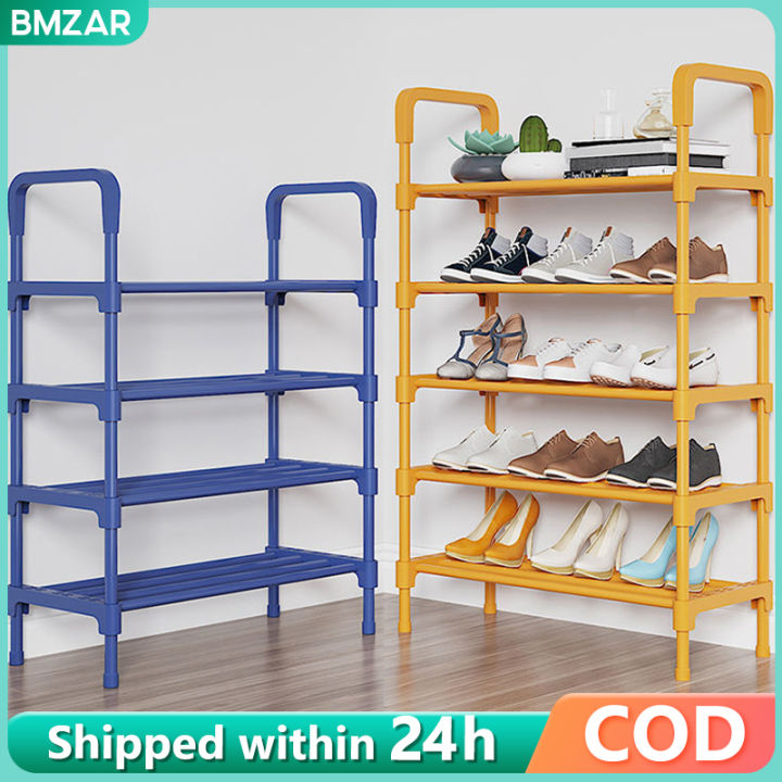 7 Layer Shoe Rack Colored stainless steel Stackable Shoes Organizer ...
