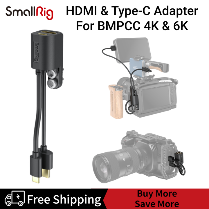 SmallRig HDMI & Type-C Adapter for BMPCC 4K & 6K Camera Cage 2960 | Lazada