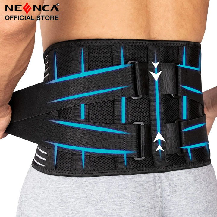 NEENCA Back Brace for Men Women Lower Back Pain Relief with 7 Stays ...