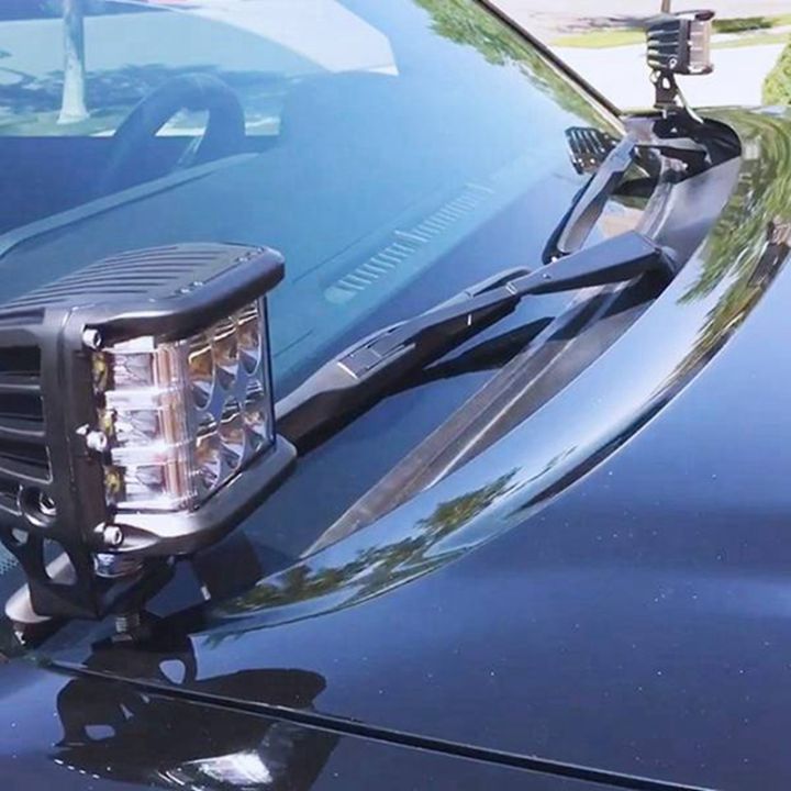 LED Light Pod Metal Hood Mount Bracket Ditch Hood Light Brackets ...