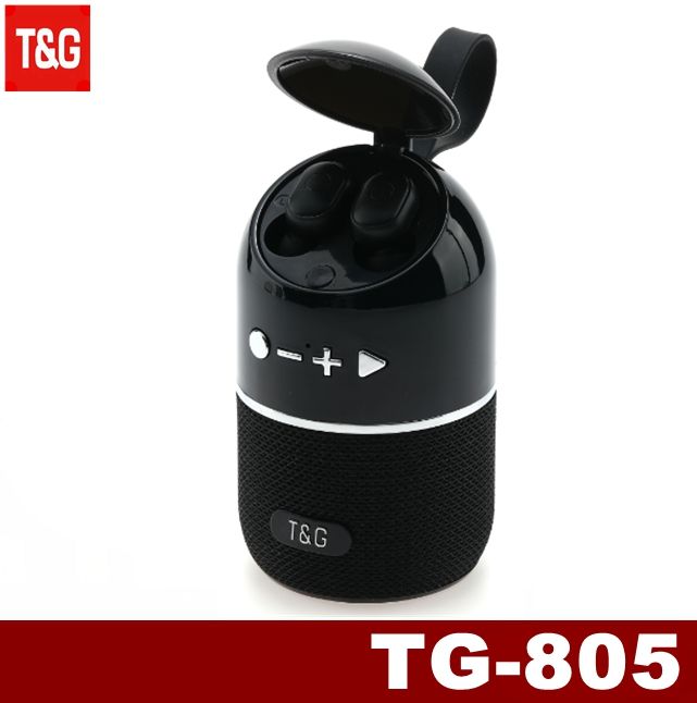 T&G TG-805 2 in 1 TWS Bluetooth V5.0 Portable Wireless HD Sound Speaker ...