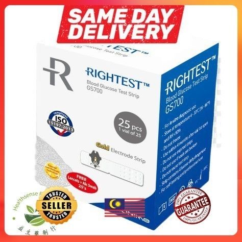 BIONIME RIGHTEST GS700 TEST STRIPS 25's / 2X25'S | Lazada