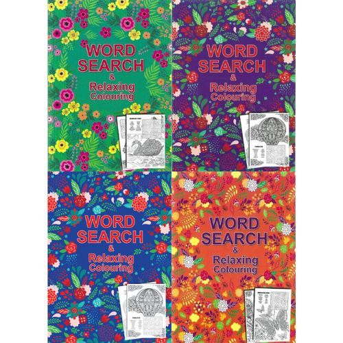 A5 Wordsearch & Relaxing Colouring Book | Lazada Singapore