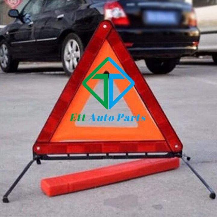 Genuine Warning Safety Triangle Foldable Certification Reflection Up To 500 Meters For all ...