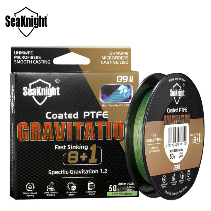 SeaKnight Brand Gravitation G9 II Fast Sinking Fishing Line 300m/150m ...
