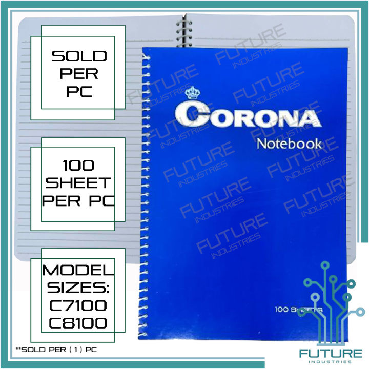 Corona Notebook Spiral School Office Notebook C7100 Short Size Notebook ...