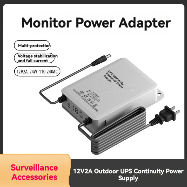 V380 Pro 12V 2A Uninterruptible Power Supply Mini UPS Battery Backup for WiFi Router Modem ...