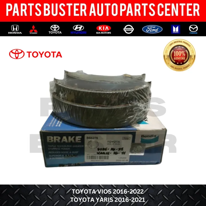 Genuine Bendix BRAKE SHOE for TOYOTA VIOS 2016-2022, TOYOTA YARIS 2016 ...