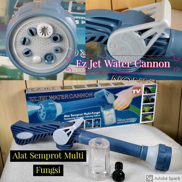 Water Cannon Alat Semprot Multi Fungsi Terpasang Dengan Tabung Sabun ...