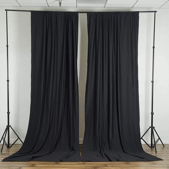 Kain Hitam polos backdrop background foto Studio aesthetic 3mx2.40m ...