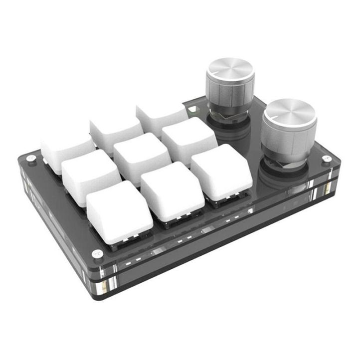 9 Keys Custom Keyboard Volume Knob Programming Macro Gaming Keypad Mechanical Keyboard,Wireless ...
