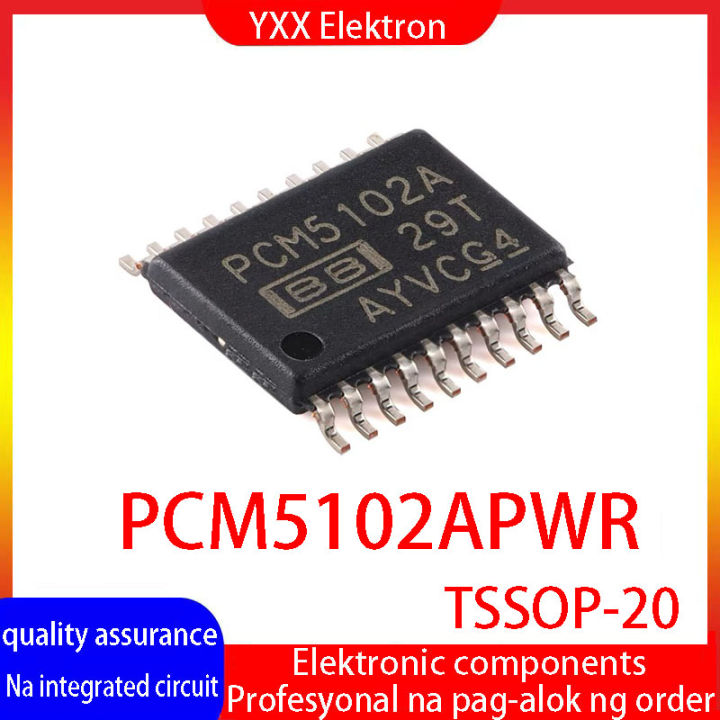 IC PCM5102A PCM5102APWR แท้112dB TSSOP-20ชิพ DAC เสียงสเตอริโอของแท้ | Lazada.co.th