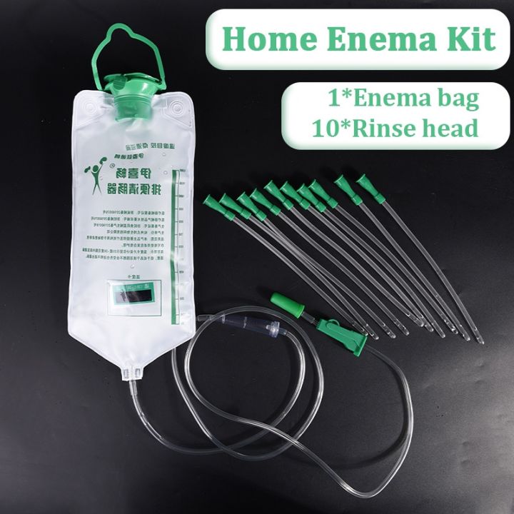 Home Enema Colonic Irrigation Douche Kit Bag Enema Bag Kit Detox Bag