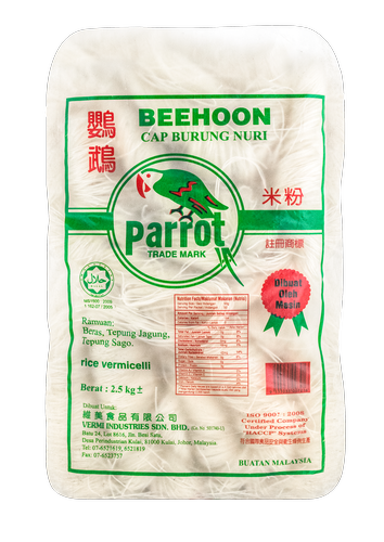 Parrot Mee Hoon Traditional with No Seasoning 2.5kg (Rice Vermicelli ...