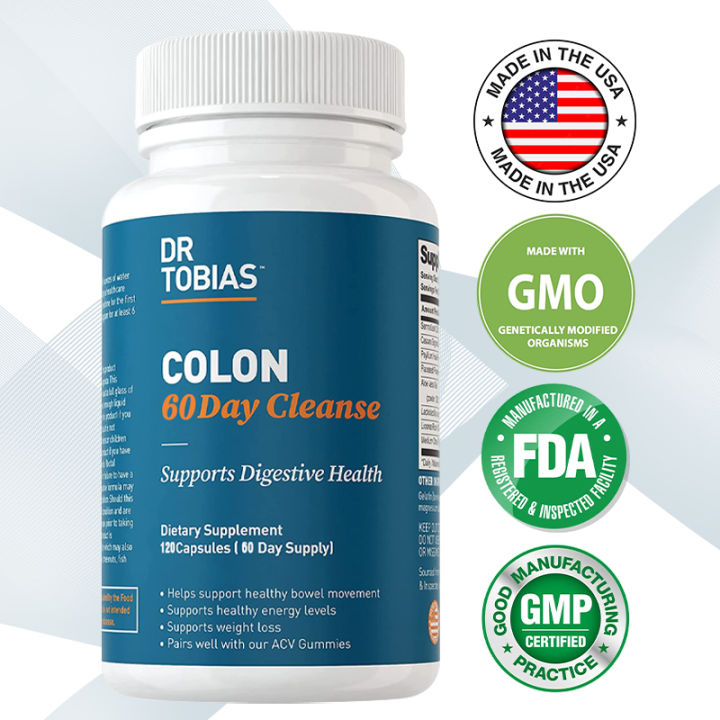 Dr. Tobias Colon 60-Day Detox Support Healthy Gut Detox Colon Advanced ...