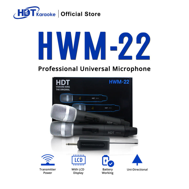 HDT Wireless Microphone HWM-22 | Lazada PH