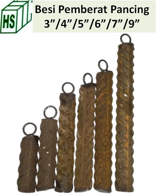 Besi Pemberat Pancing 3”/4”/5”/6”/7”/9”/ 1kg / 2kg | Lazada