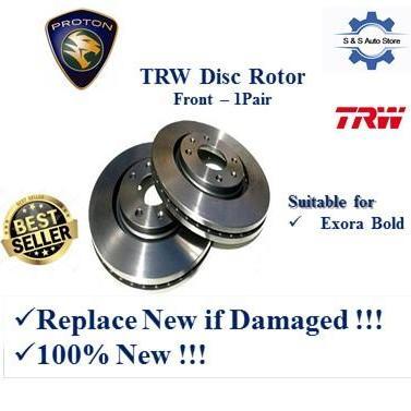 Proton Exora Bold Turbo Front Disc Rotor-1 Pair | Lazada