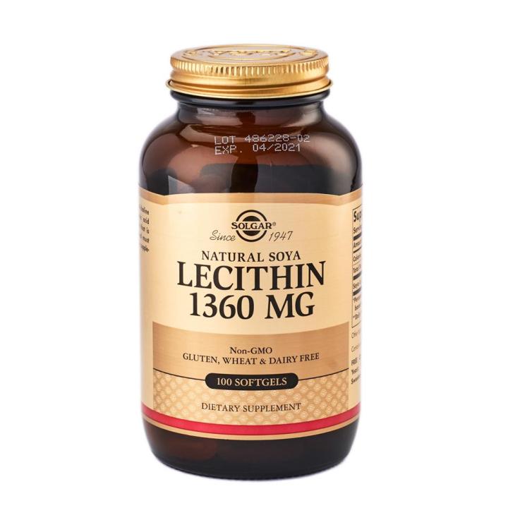 Solgar Lecithin 1,360mg 100 Softgels | Lazada PH