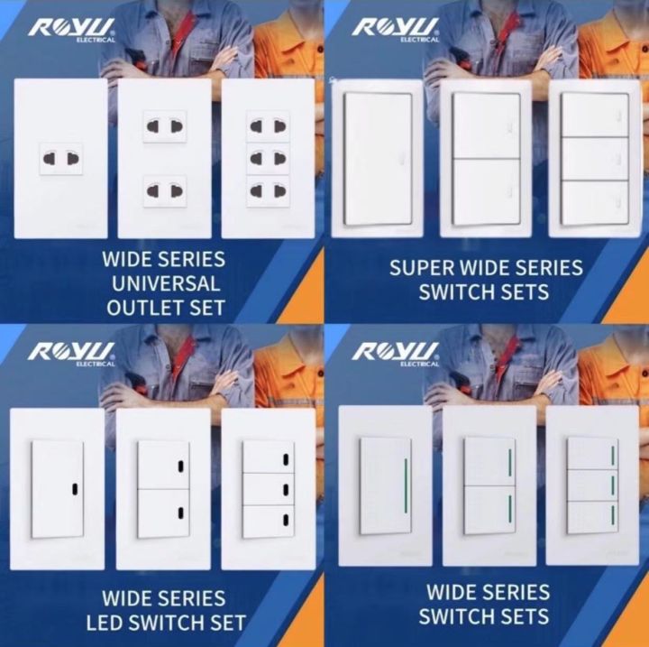 Royu Wide Series / Super Wide Series SWITCH & OUTLET | Lazada PH