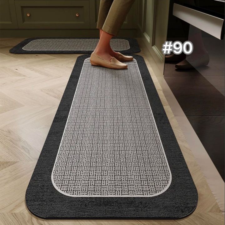 SYCAT 80x120 Kitchen Floor Mat Absorbent Bath Mat Non-Slip Diamot For ...