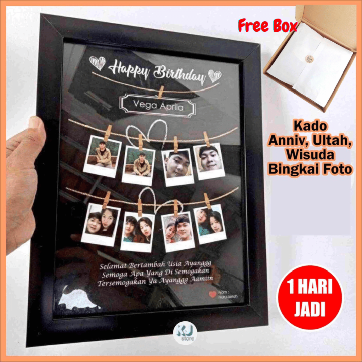 Kado Ulang Tahun Ultah Anniversary - Hadiah Wisuda Gift Hampers Bingkai ...