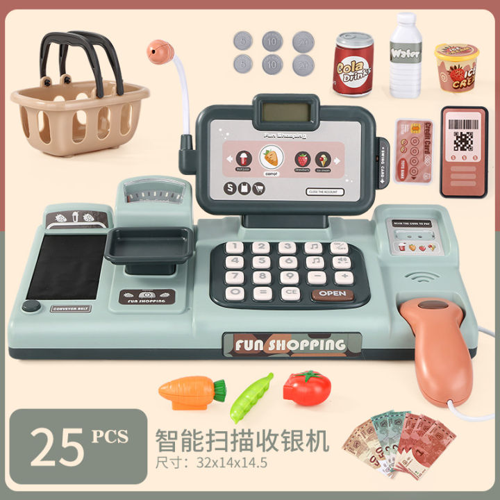 Beibegood Cash Register Set Cashier Toy for Kids Supermarket Grocery ...