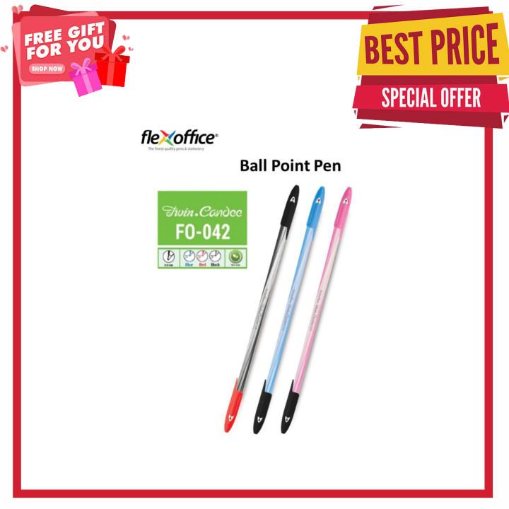 FlexOffice Twin Candee FO-042 Ballpoint Pen | Lazada PH