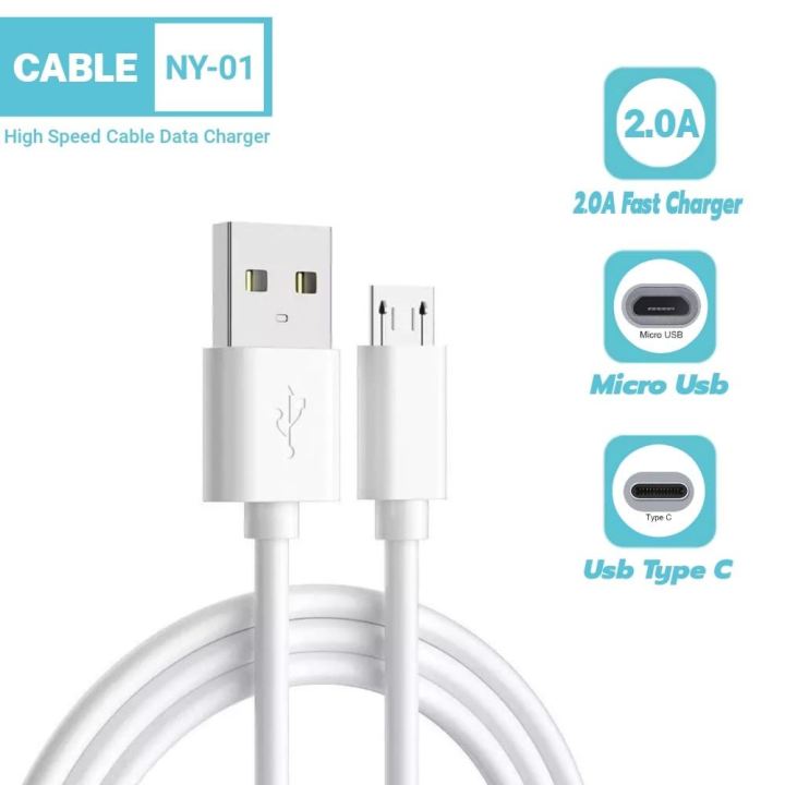 Kabel Data Micro Usb 3A Support All Android Panjang 100 CM / Kemasan ...