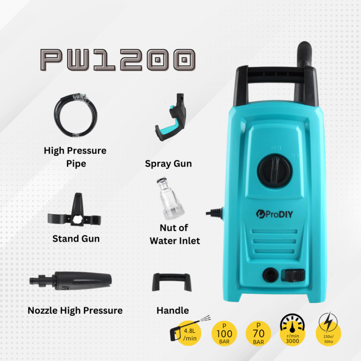 PRODIY Portable Water Jet High Pressure Cleaner Spray Water Pressure ...