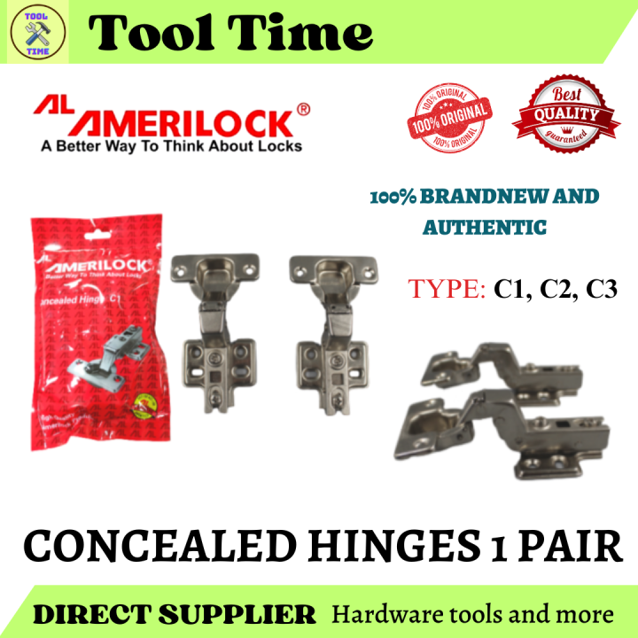 AMERILOCK CONCEALED HINGES 1 PAIR ORDINARY TYPE | Lazada PH