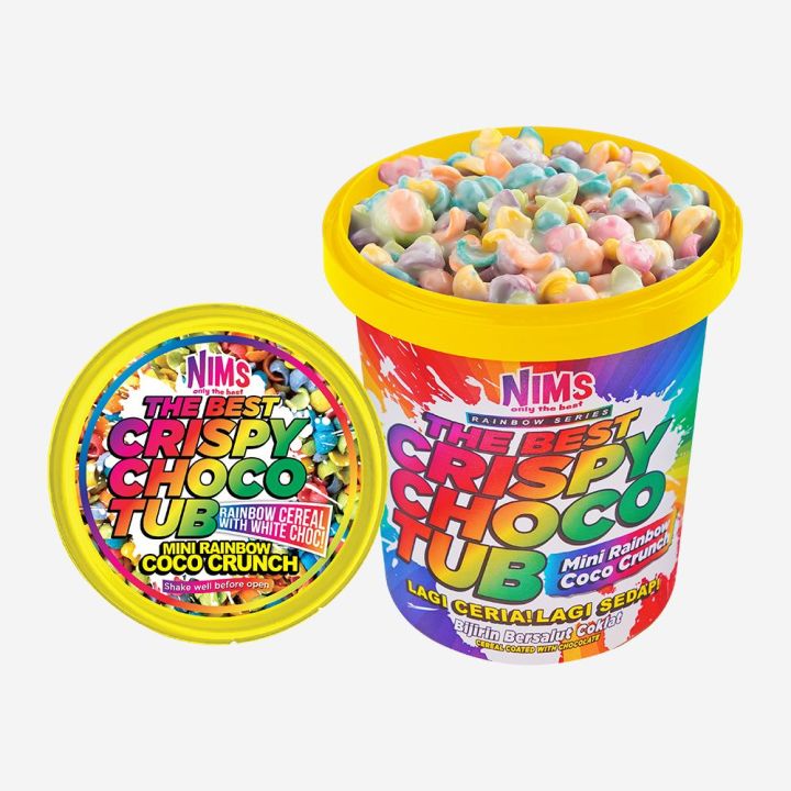 Nims Choco Crispy Tub Mini Rainbow Coco Crunch | Lazada Indonesia