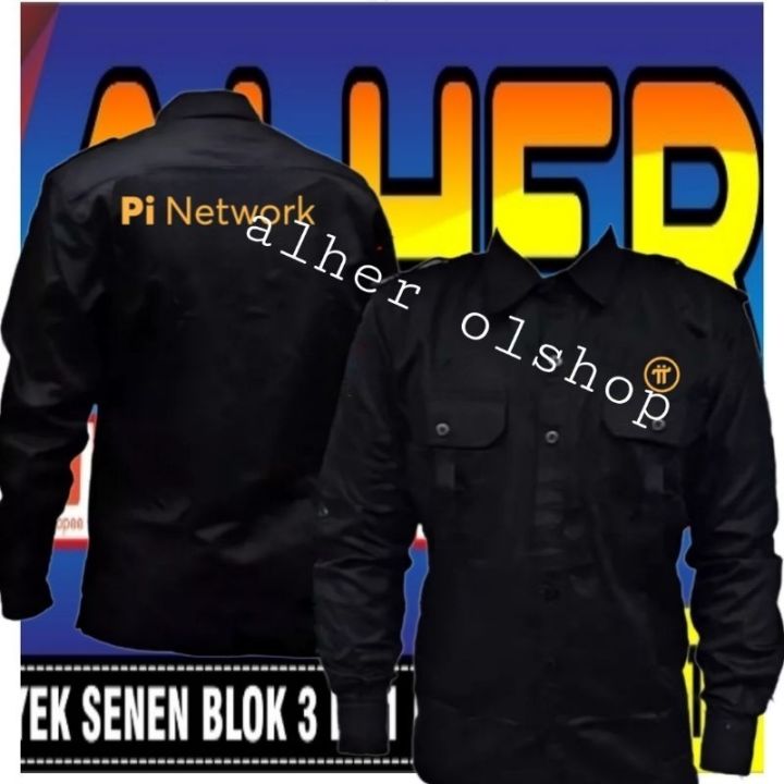 kemeja Pi network baju Pi network seragam Pi network Pdh Pi network Pdl ...