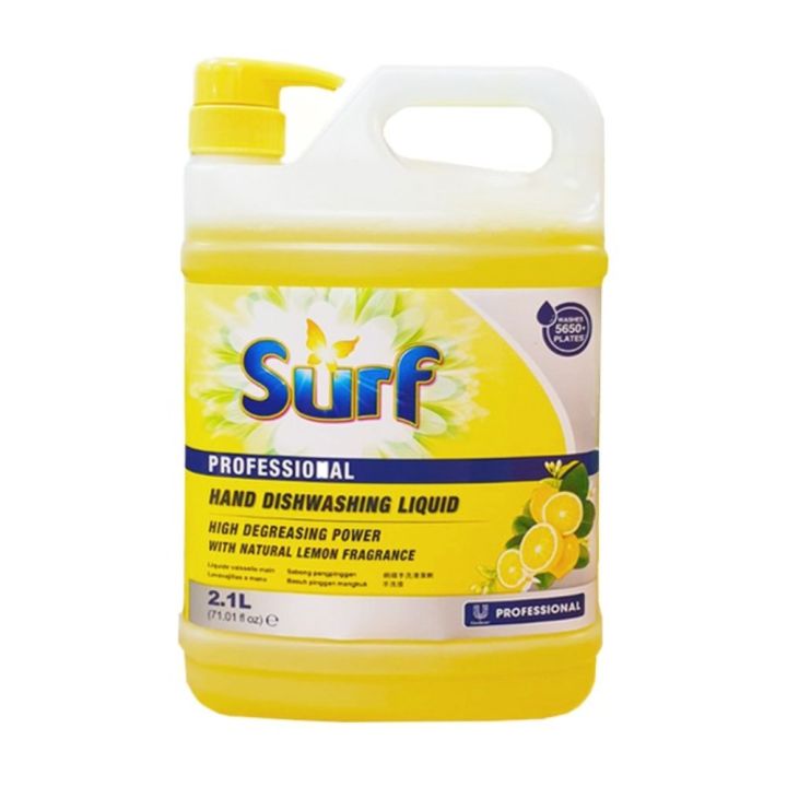 Surf Pro Dishwashing Liquid Lemon Pump 2.1L | Lazada PH